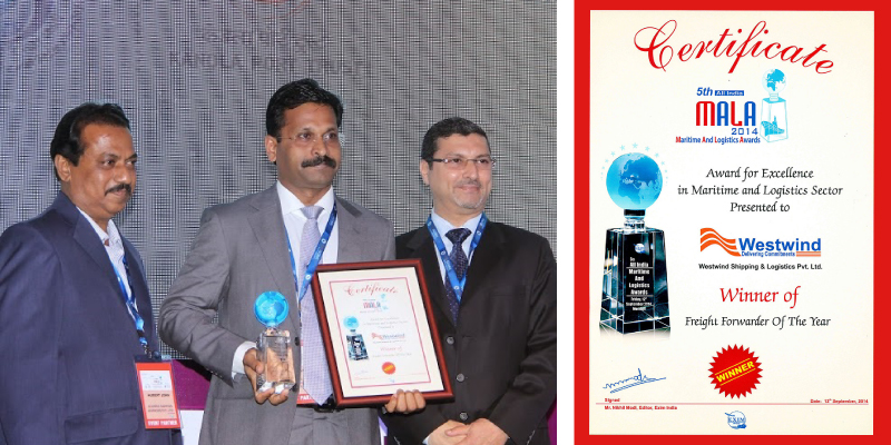 Achievements - Westwind Shipping & Logistics PVT. LTD
